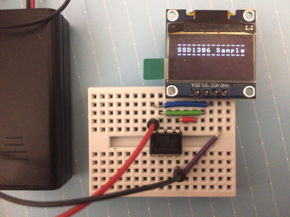 ATtiny85で小型ディスプレイSSD1306を使おう（I2C通信） - くのへスタジオ